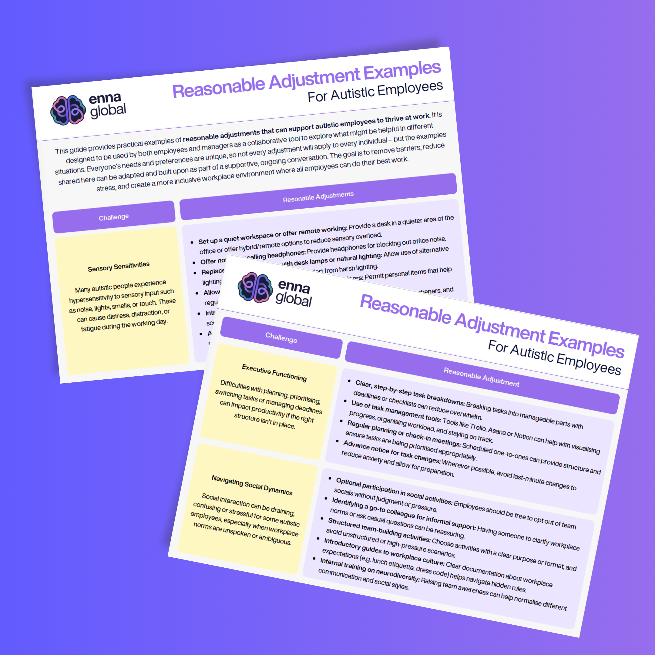 Reasonable Adjustments Guide for Autistic Employees - Enna Global